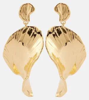 Oscar De La Renta Petal Drop Earrings - Gold
