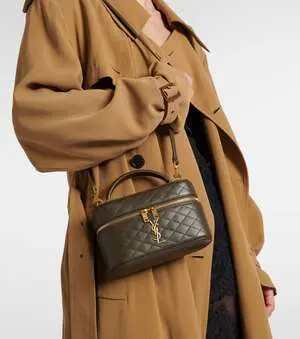 Saint Laurent Gaby Leather Vanity Bag