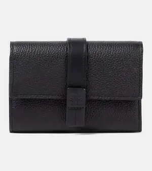 Loewe Anagram Small Leather Wallet - Black