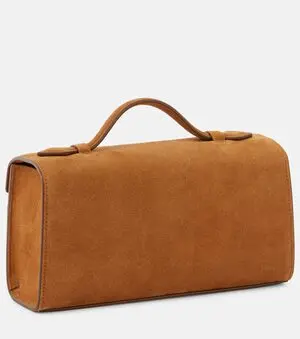 Savette Suede Symmetry Pochette Tote Bag - Brown