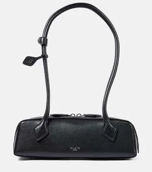 Alaïa Teckel Small Leather Shoulder Bag - Black