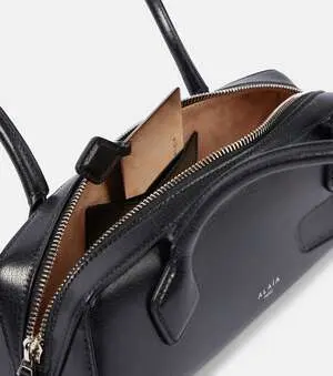 Alaïa Teckel Small Leather Shoulder Bag - Black