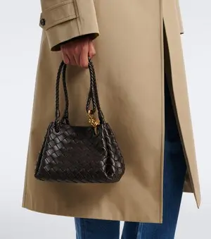 Bottega Veneta Parachute Intrecciato Shoulder Bag - Brown