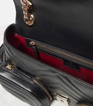 Gucci Gg Marmont Small Leather Shoulder Bag