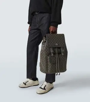 Gucci Ophidia Gg Supreme Canvas Backpack - Grey | Editorialist display picture 1