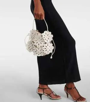 Staud Flora Leather Bucket Bag