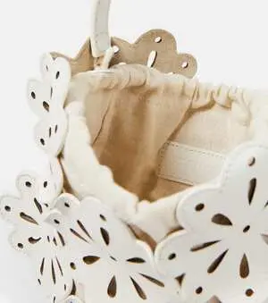 Staud Flora Leather Bucket Bag