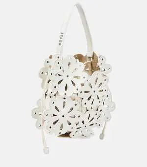 Staud Flora Leather Bucket Bag