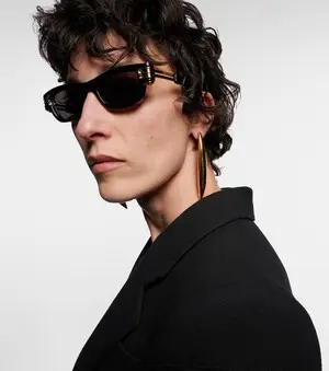 Bottega Veneta Square Sunglasses - Black