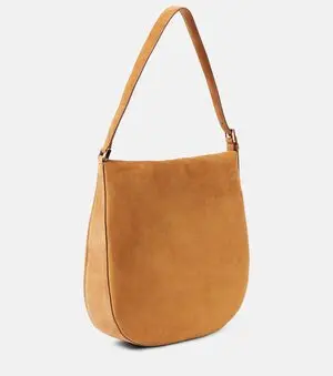 Savette Tondo Large Suede Shoulder Bag - Brown