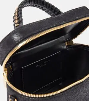 Stella McCartney Falabella Mini Faux-leather Shoulder Bag - Black