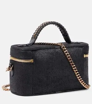 Stella McCartney Falabella Mini Faux-leather Shoulder Bag - Black