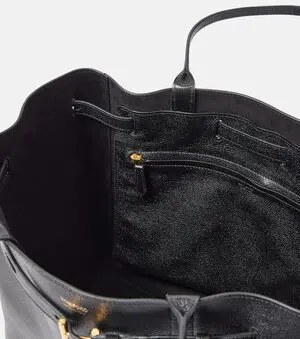 TOM FORD Tara Large Grained Leather Tote Bag - Black