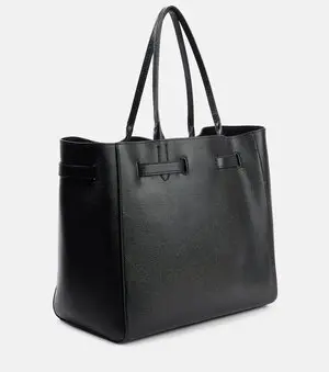TOM FORD Tara Large Grained Leather Tote Bag - Black