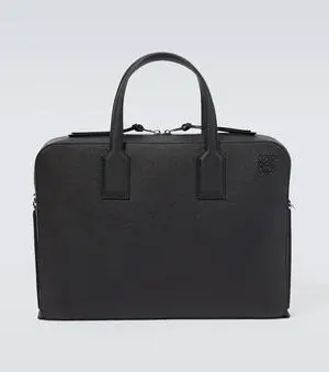 Loewe Goya Leather Briefcase - Black