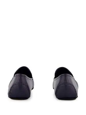 Manolo Blahnik Mayfair Leather Loafers - Blue