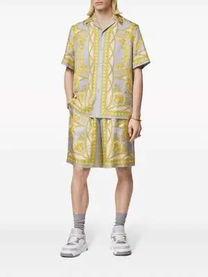 Versace La Coupe Des Dieux Silk Shorts - Neutrals