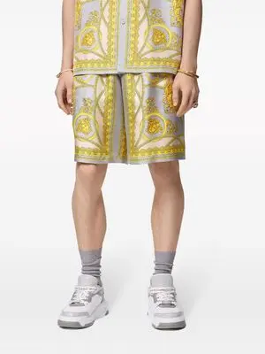 Versace La Coupe Des Dieux Silk Shorts - Neutrals