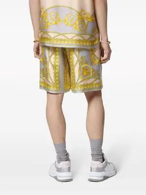 Versace La Coupe Des Dieux Silk Shorts - Neutrals