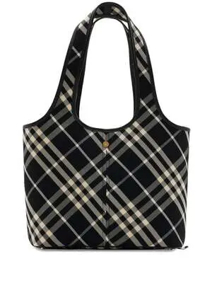 Burberry Nova Check Cotton Tote Bag