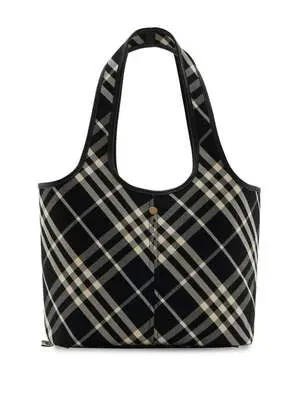 Burberry Nova Check Cotton Tote Bag