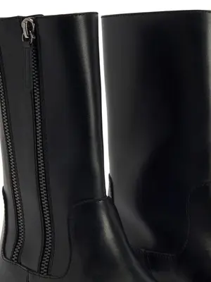 GIUSEPPE ZANOTTI Foustine Leather Ankle Boots - Black
