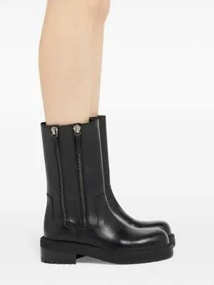 GIUSEPPE ZANOTTI Foustine Leather Ankle Boots - Black