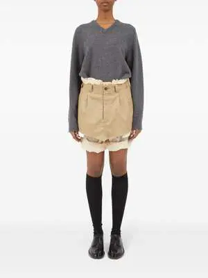 MAISON MARGIELA Frayed-hem Layered Shorts