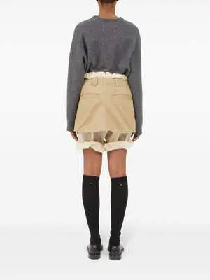 MAISON MARGIELA Frayed-hem Layered Shorts