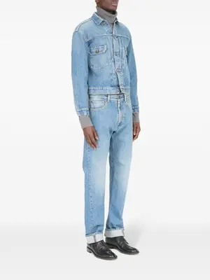 MAISON MARGIELA Four-stitch Denim Jacket - Blue