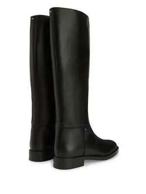 GIUSEPPE ZANOTTI Nourine Leather Mid-calf Boots