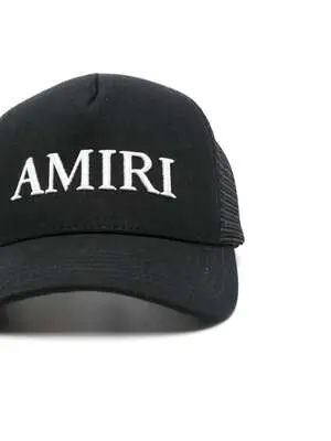 Amiri Logo-embroidered Baseball Cap - Black