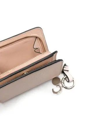 Chloé Alphabet Leather Compact Wallet