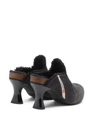 DIESEL® D-woodstock 78mm Denim Mules