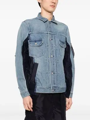 Sacai Panelled Denim Jacket