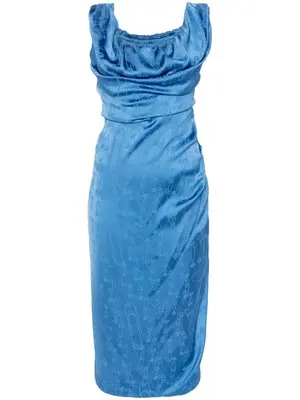 VIVIENNE WESTWOOD Safety-pin Jacquard Midi Dress
