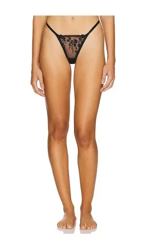 KAT THE LABEL Kat The Label Sofia Thong In Black. Black