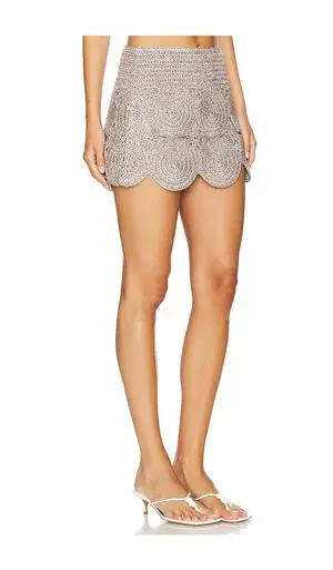 SIMONMILLER Beep Beep Mini Skirt - Satellite Silver