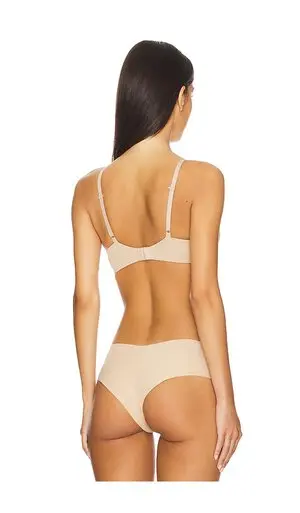 Natori Minimal Convertible Push Up Bra In Beige - Cafe