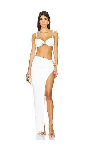 LOVERS AND FRIENDS Isolde Top With Starfish Accents - White