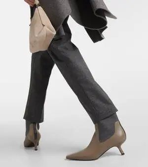 Brunello Cucinelli Leather Ankle Boots