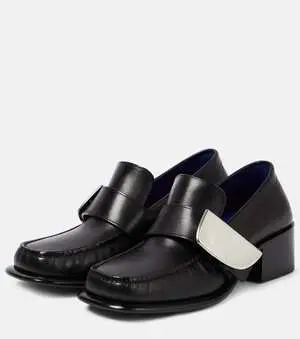 Burberry Leather Loafer Pumps