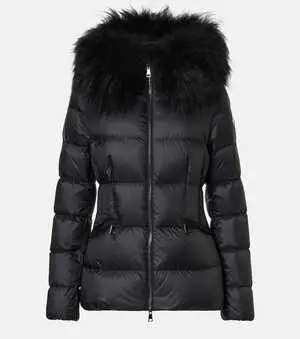 Moncler Boed Shearling-trimmed Down Jacket