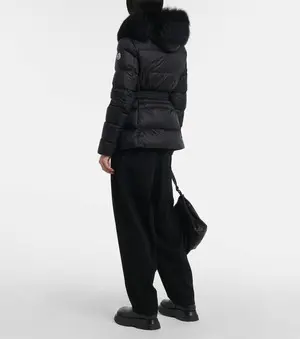 Moncler Boed Shearling-trimmed Down Jacket