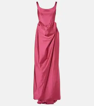 VIVIENNE WESTWOOD Crêpe Satin Corset Gown - Pink