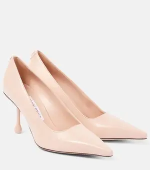 JIMMY CHOO Ixia 80 Leather Pumps - Pink
