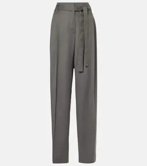 The Row Pleated High-Rise Trousers