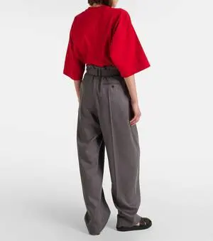 THE ROW Lonan High-rise Straight Pants - Grey
