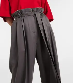 THE ROW Lonan High-rise Straight Pants - Grey