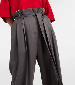 THE ROW Lonan High-rise Straight Pants - Grey